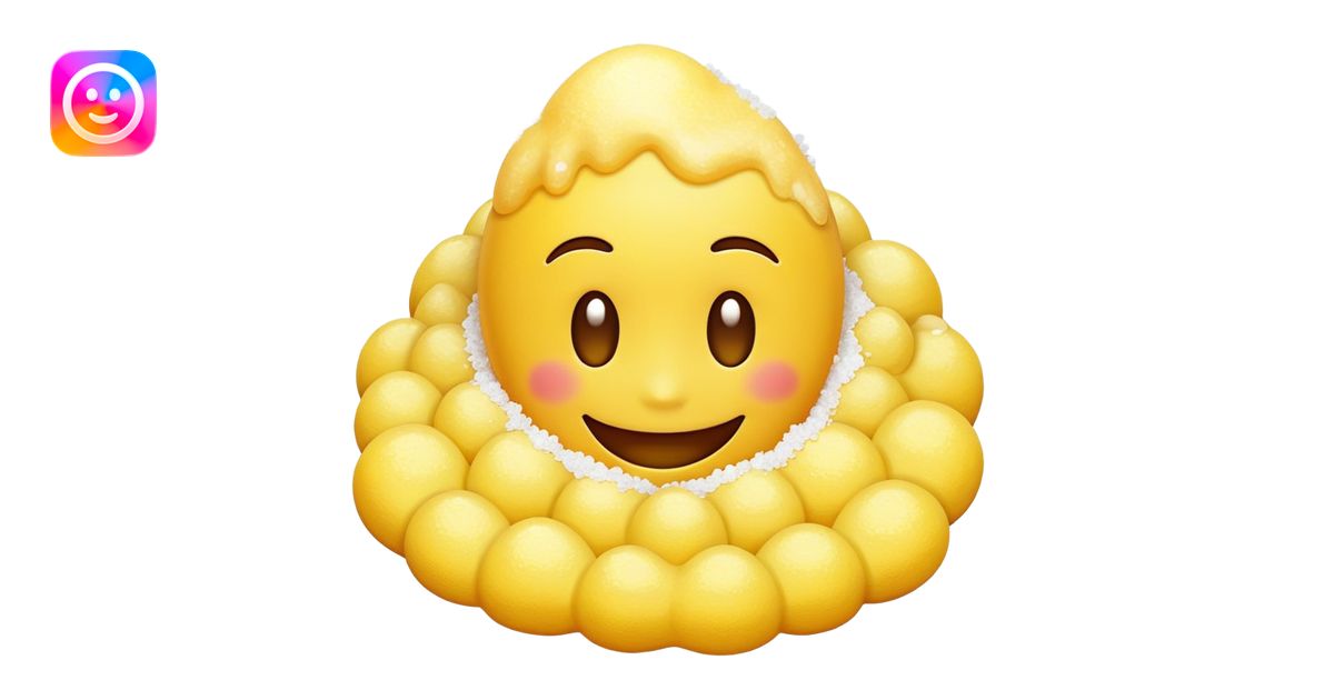 smiling emoji with a pile of salt emoji | AI Emoji Generator