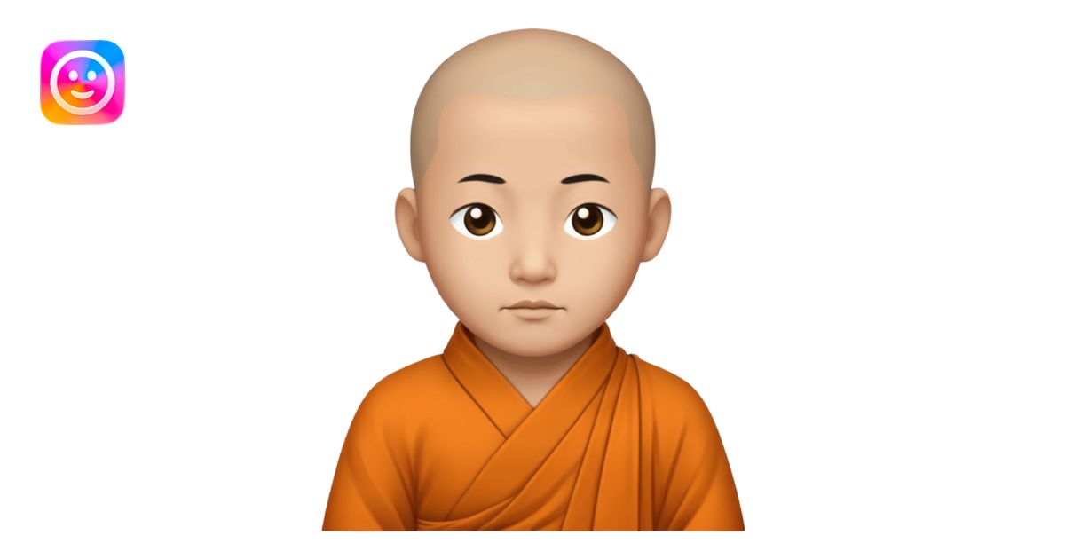 a monk emoji | AI Emoji Generator