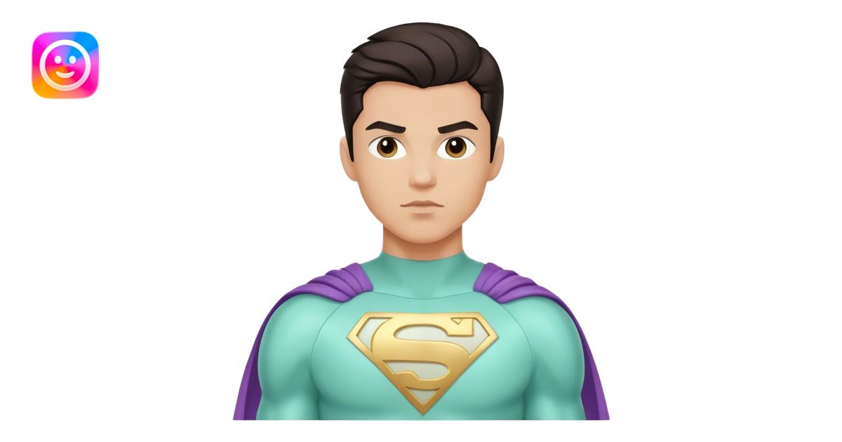 light skin dark hair young man superhero in pastel mint super hero ...
