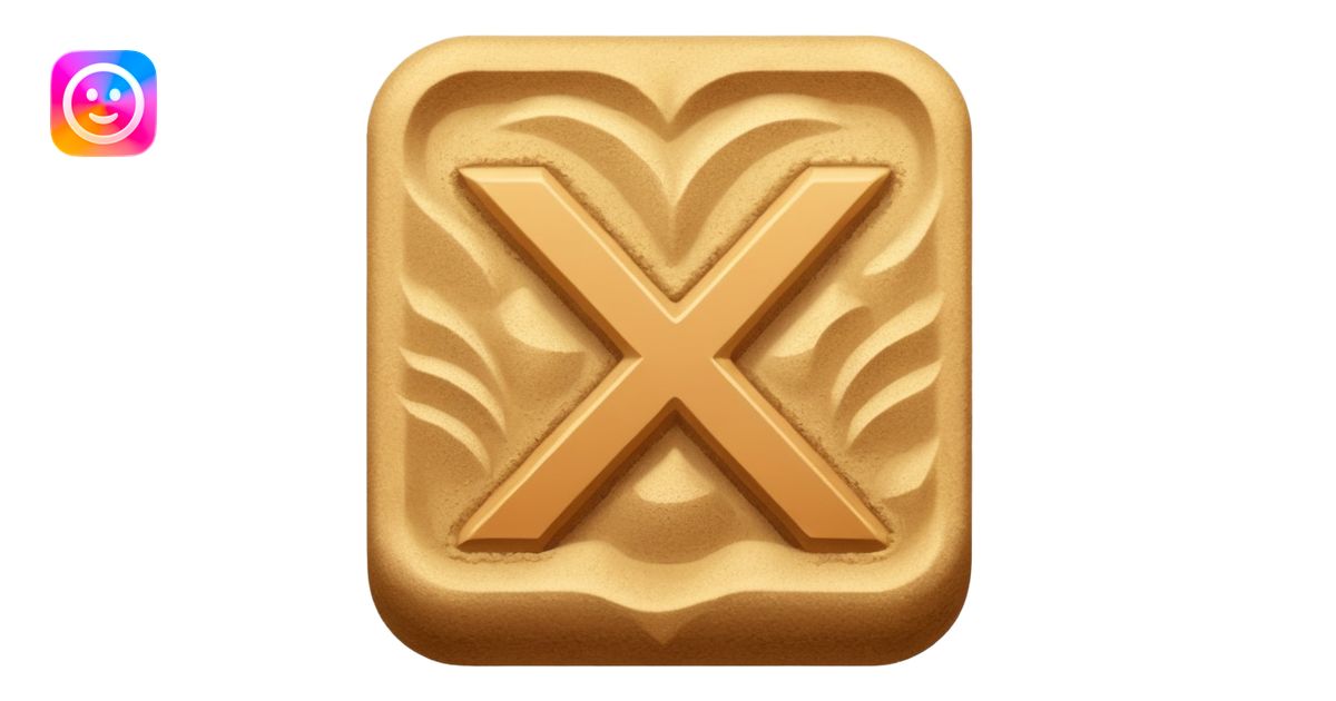a sand themed correct mark emoji | AI Emoji Generator