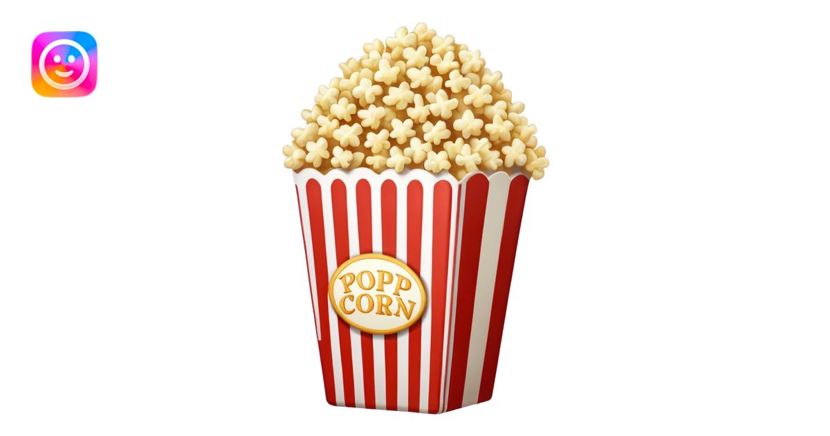 a single grain of Popped Popcorn emoji | AI Emoji Generator