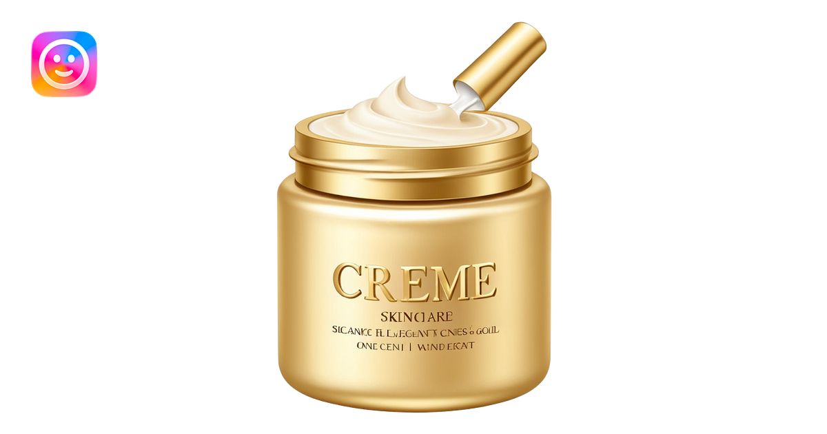 crème skincare avec ecriture emoji | AI Emoji Generator