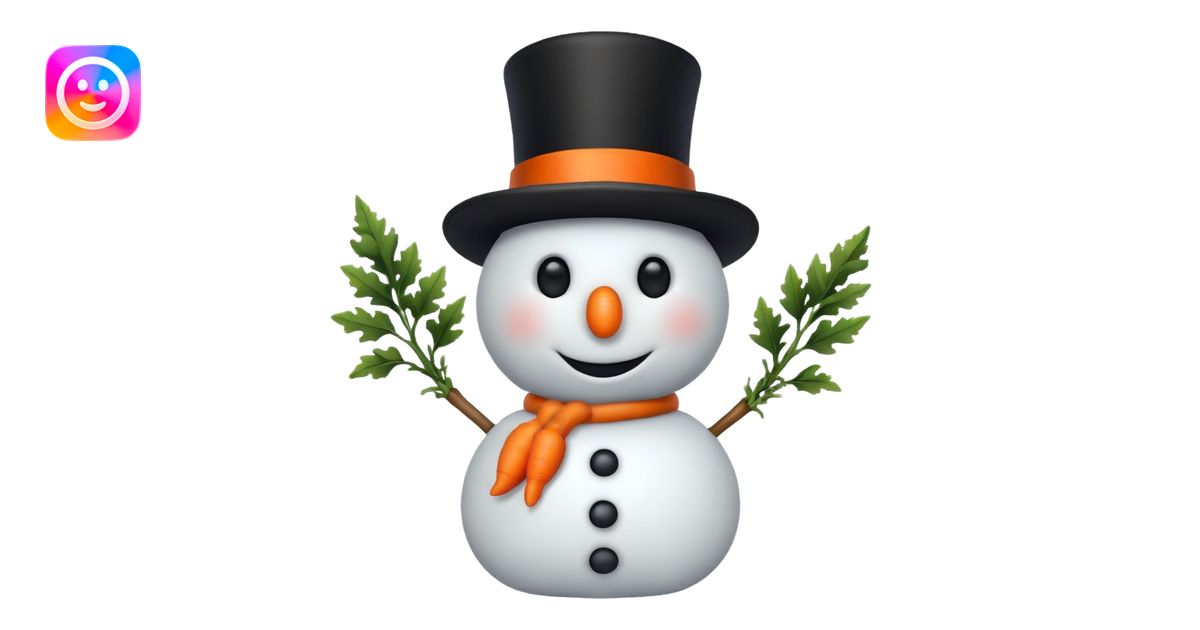Snowman emoji | AI Emoji Generator