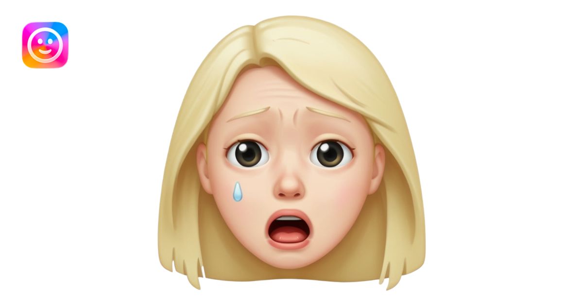 Shocked crying emoji | AI Emoji Generator