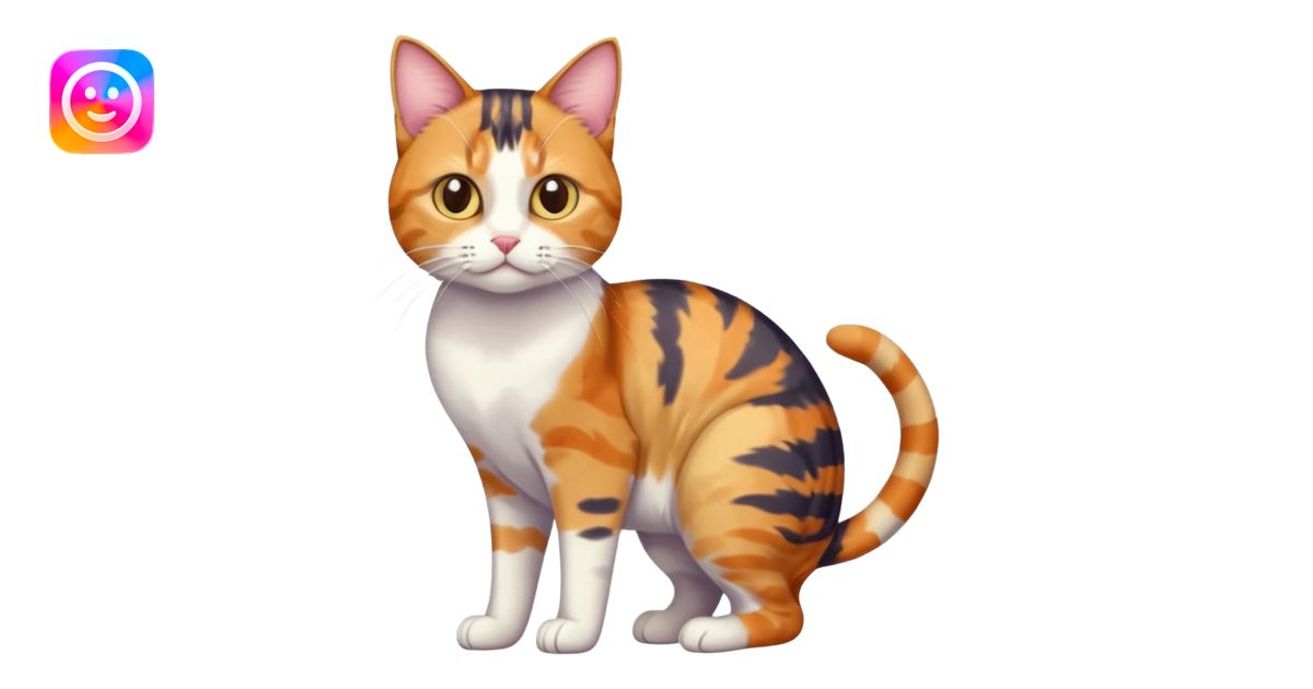 full body anxious looking colourful calico tabby cat with tiny head to ...