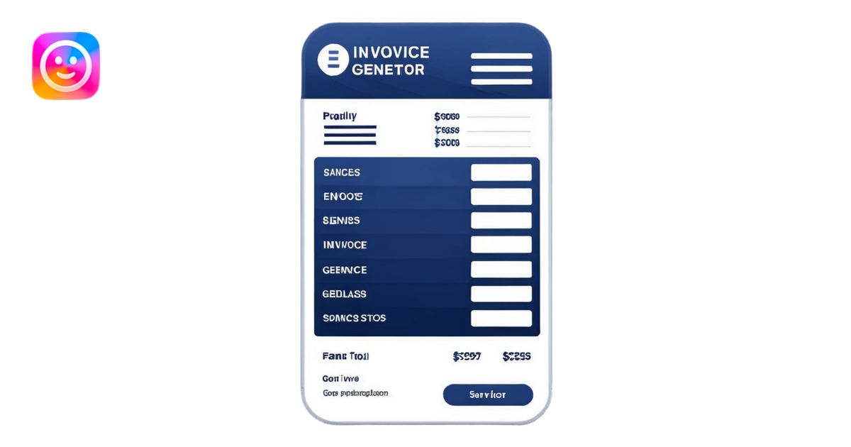 fast invoice generator navy color emoji | AI Emoji Generator