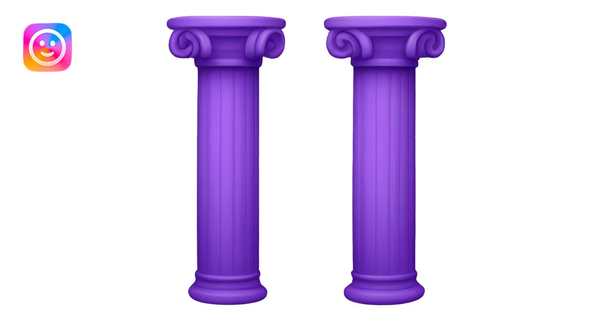 purple column emoji | AI Emoji Generator