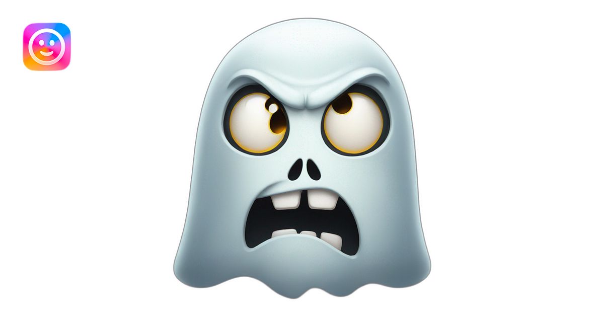 angry ghost emoji | AI Emoji Generator