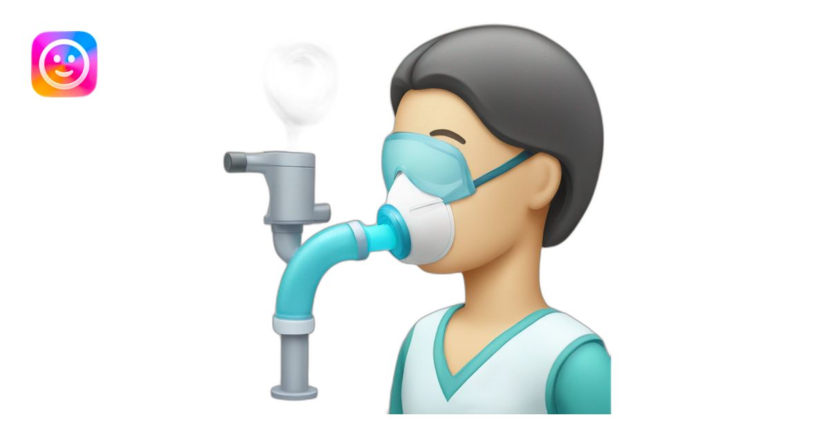 Respiratory therapy emoji | AI Emoji Generator