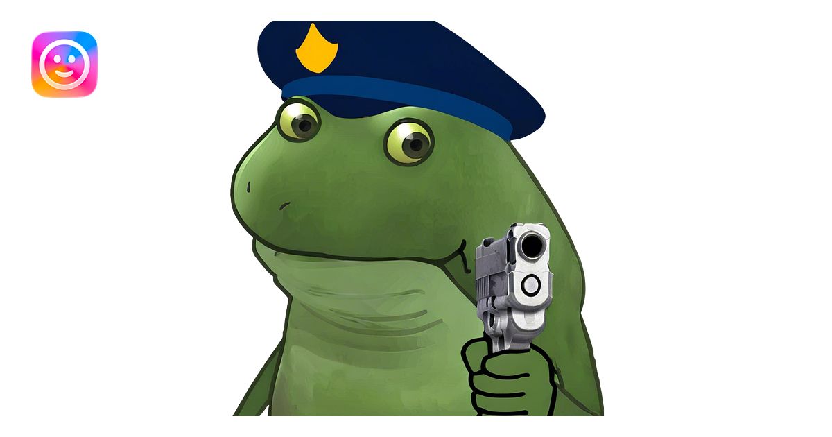 Emoji choking neck and holding gun signs next to head meme | AI Emoji ...