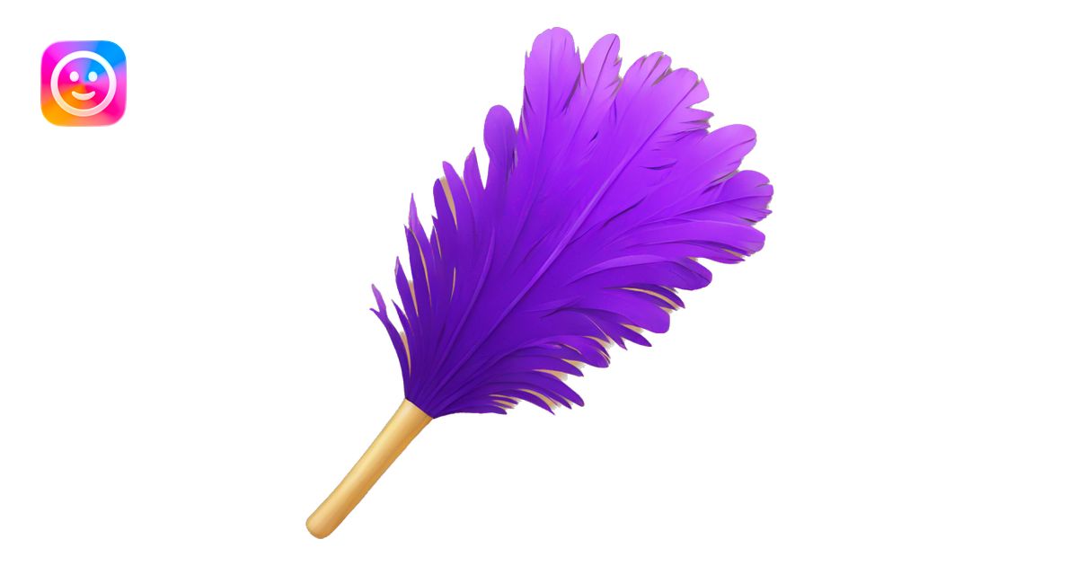 purple feather duster emoji | AI Emoji Generator