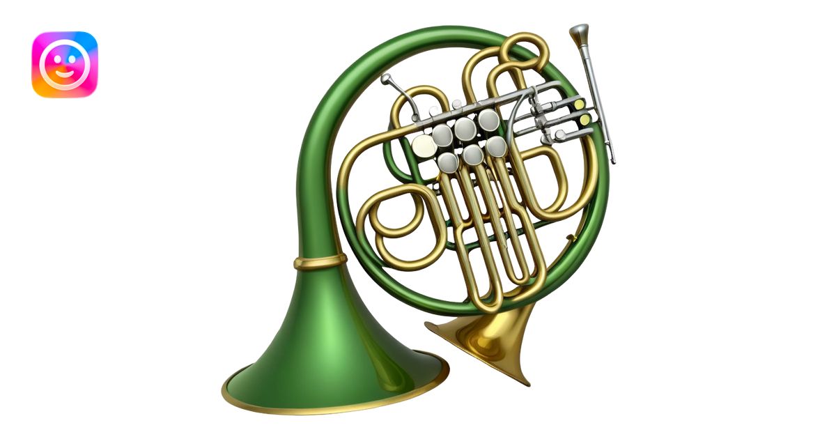 green round horn instrument emoji | AI Emoji Generator