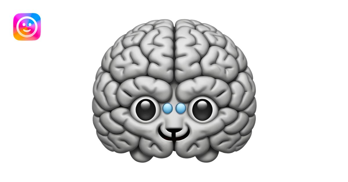 🚫+🧠 No brain emoji | AI Emoji Generator
