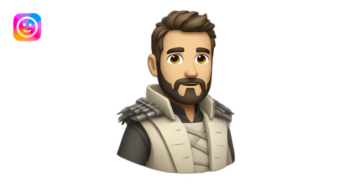reddit moderator (neck beard, full body, trenchcoat, katana) emoji | AI ...