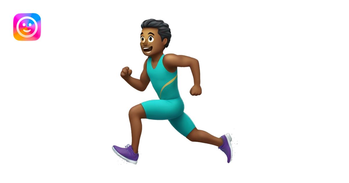 Mermain running a marathon emoji | AI Emoji Generator