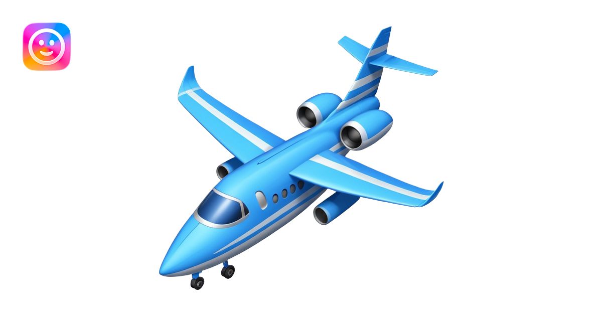 A compact jet with a blue-striped body and angled wings, climbing ...