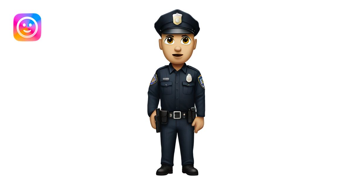 Eminem police officer emoji | AI Emoji Generator