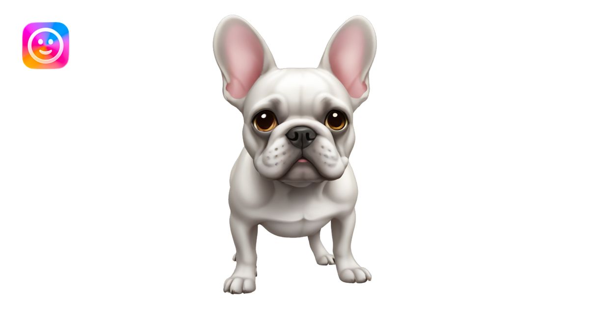 French Bulldog Dog Breed Full Body emoji | AI Emoji Generator