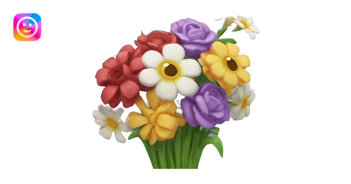 Bouquet of flowers emoji | AI Emoji Generator