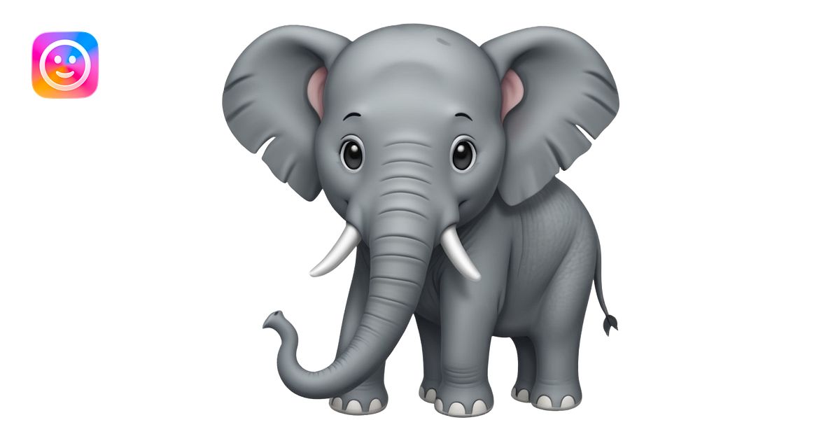 tropical elephant emoji | AI Emoji Generator