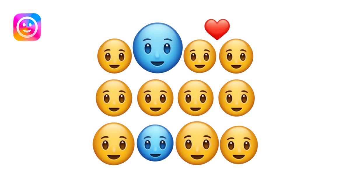 Sus işareti yapan yüz mavi emoji | AI Emoji Generator
