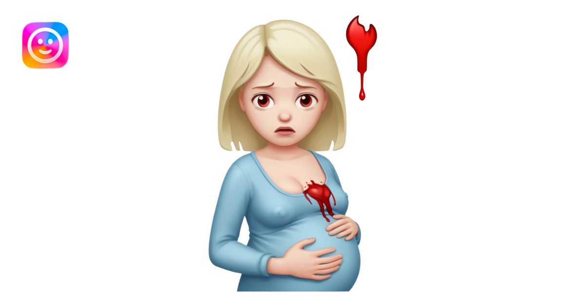 pregnant bleeding emoji | AI Emoji Generator