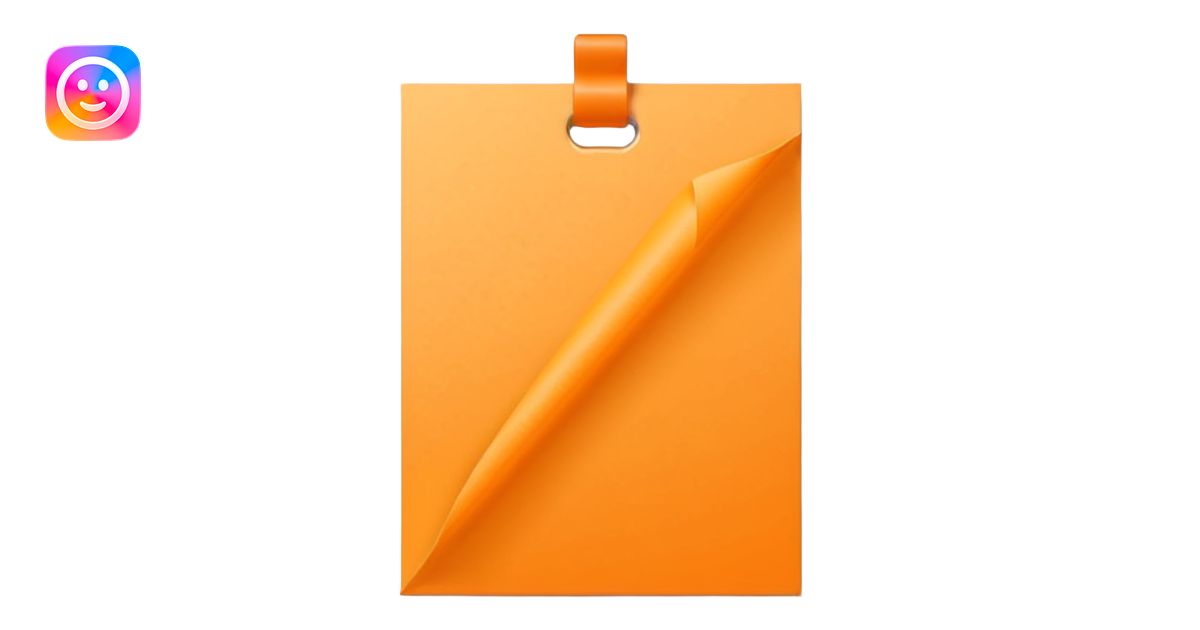 orange color note emoji | AI Emoji Generator