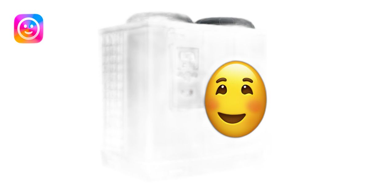 heat pump with a smile emoji | AI Emoji Generator