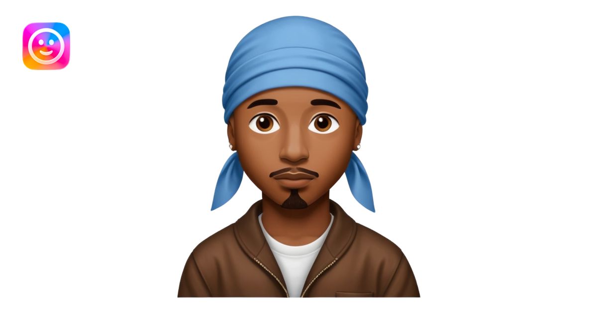 2Pac only face and durage emoji | AI Emoji Generator