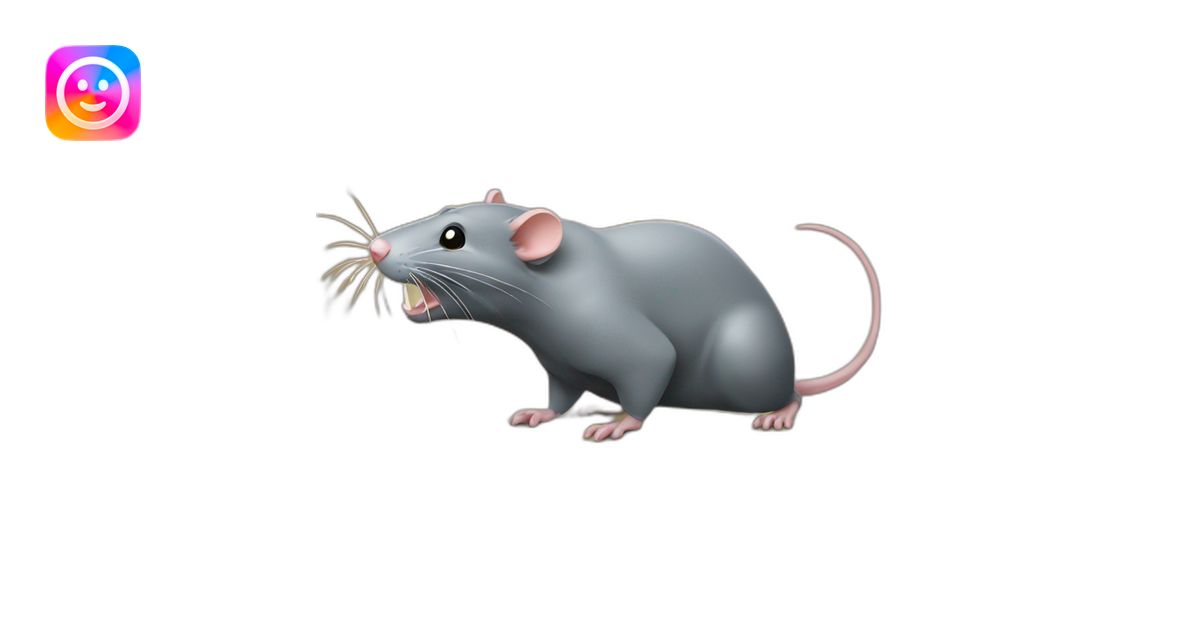 giant rat escaping to survive emoji | AI Emoji Generator