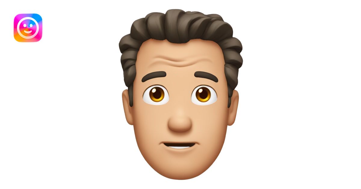 Chandler Bing face emoji | AI Emoji Generator