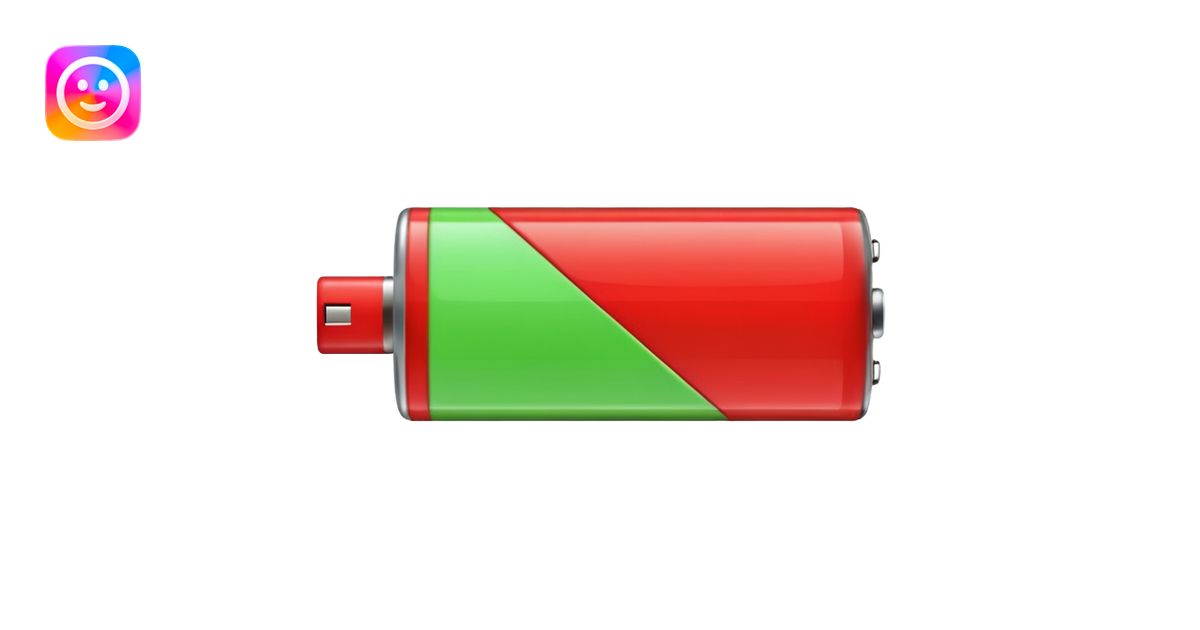 I want a emoji of low battery ang high battery emoji | AI Emoji Generator