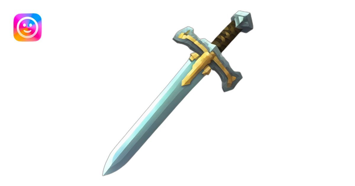 Minecraft Powerfull Sword emoji | AI Emoji Generator