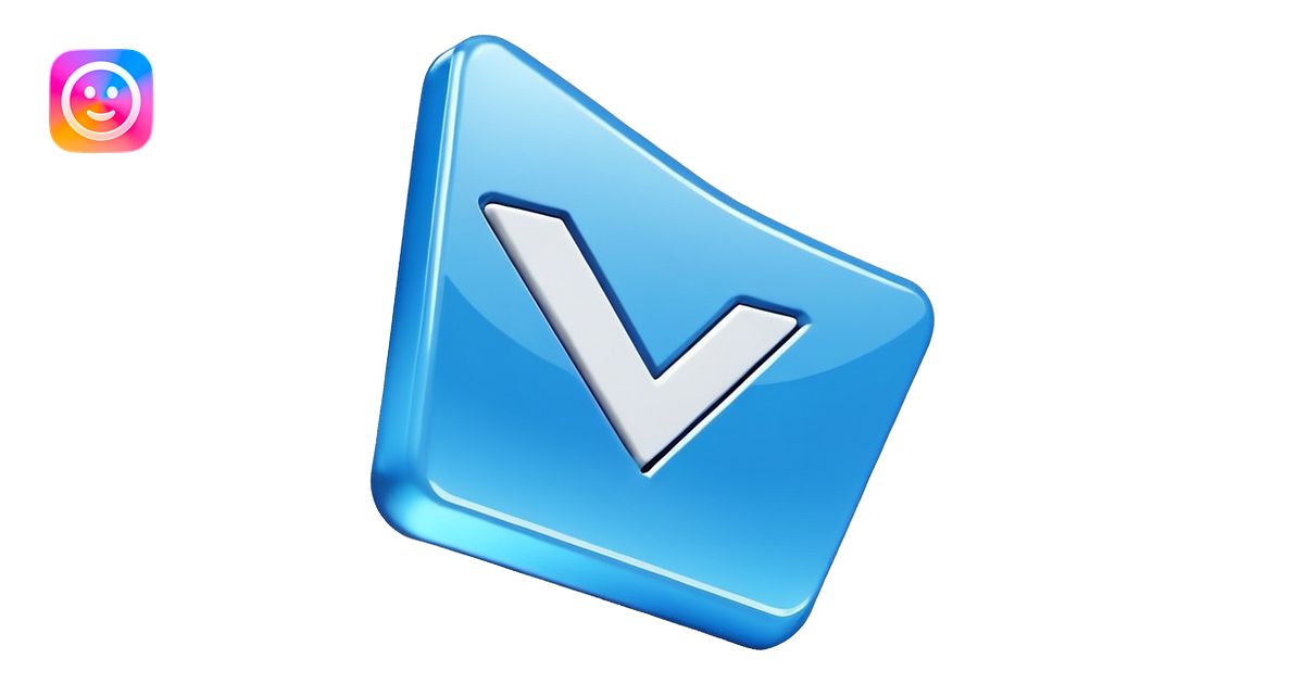 Verified Roblox chekmark emoji | AI Emoji Generator