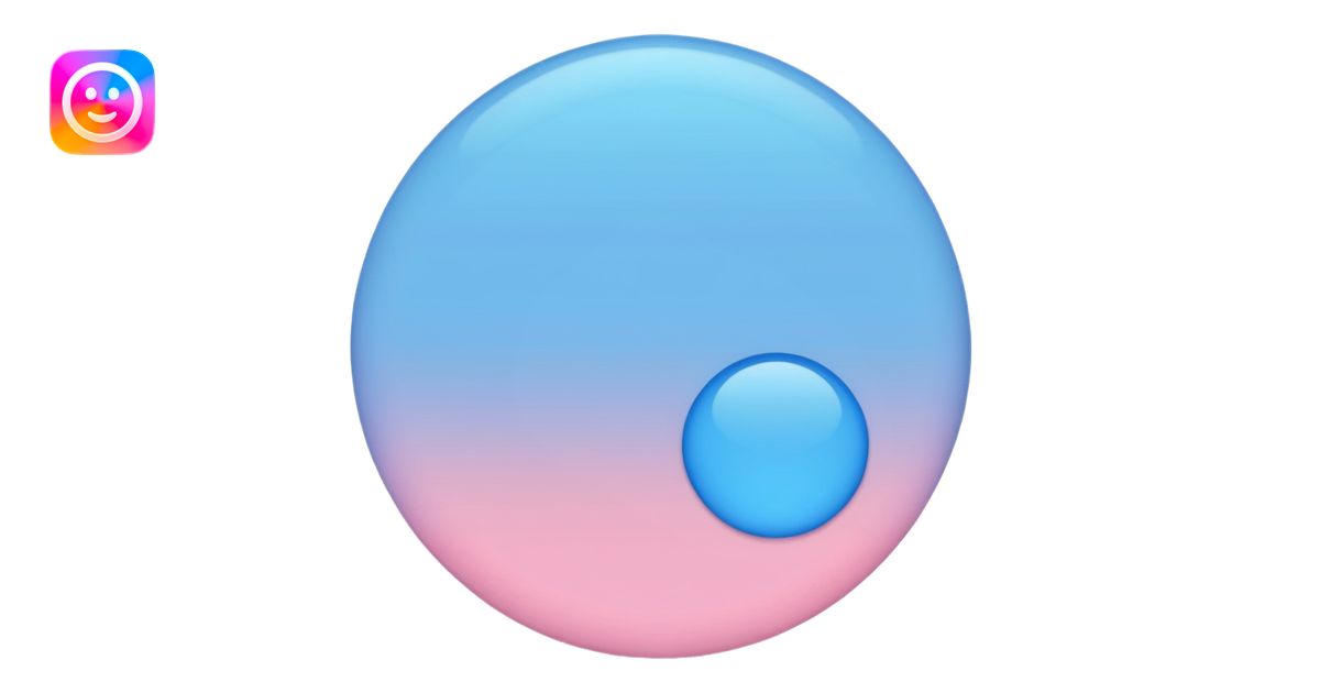 pink and blue dot tight emoji | AI Emoji Generator