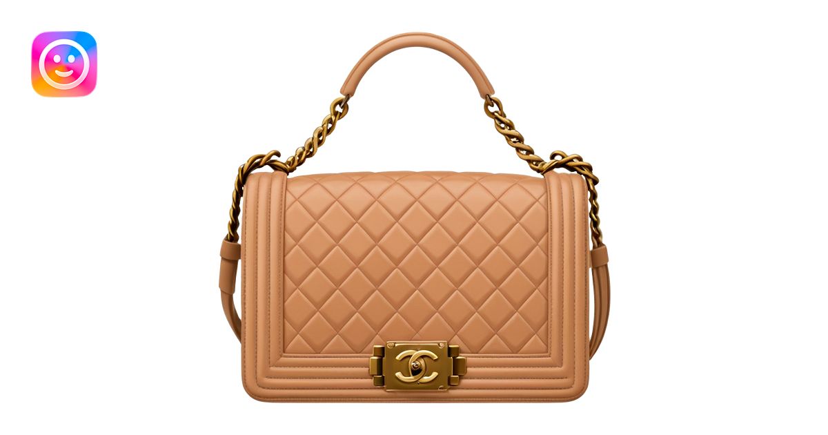 chanel le boy flesh color bag emoji | AI Emoji Generator