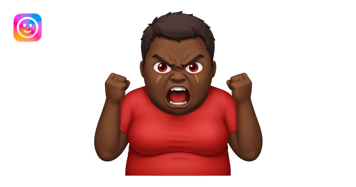 gum tsion emoji very not nice rude shouting ragebaiter fat ugly emoji ...