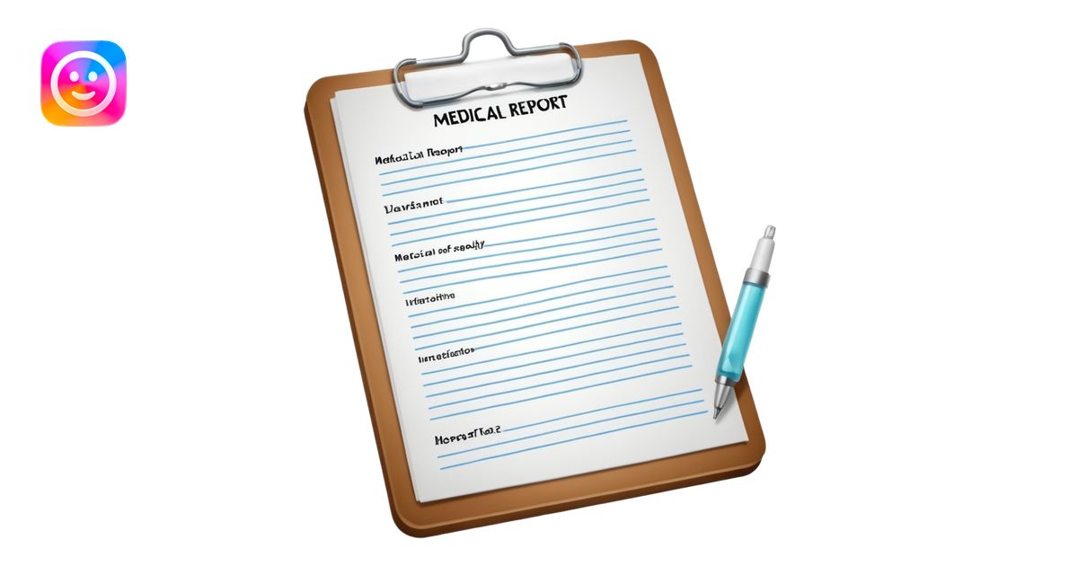 Medical report emoji | AI Emoji Generator