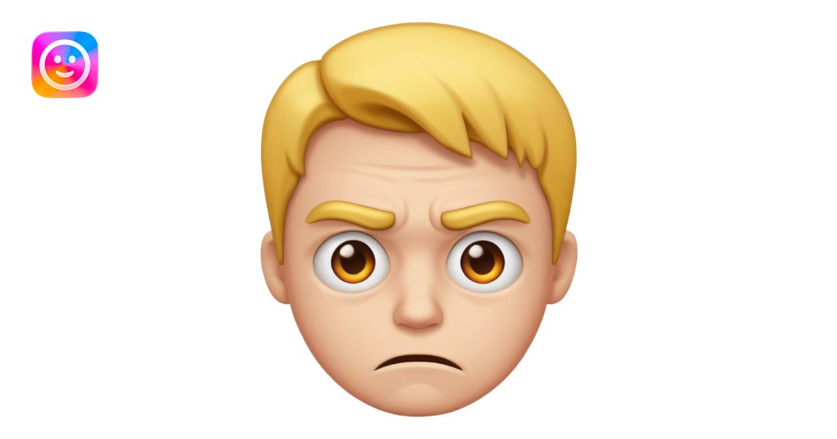 Mad frown face emoji | AI Emoji Generator
