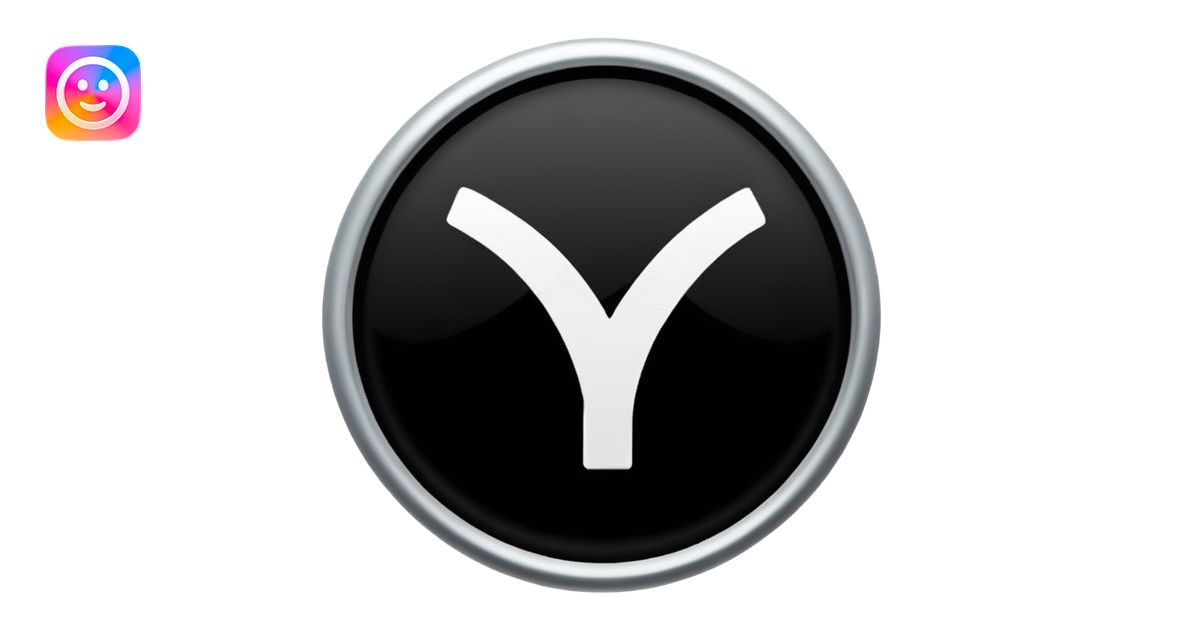 Black circle with a check mark on it emoji | AI Emoji Generator