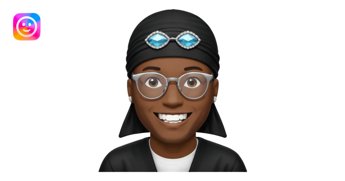 man with black durag,glasses, and smiling with diamond grillz on his ...