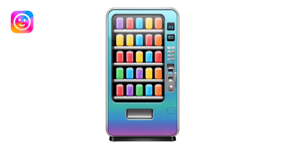 Sleek vending machine emoji | AI Emoji Generator