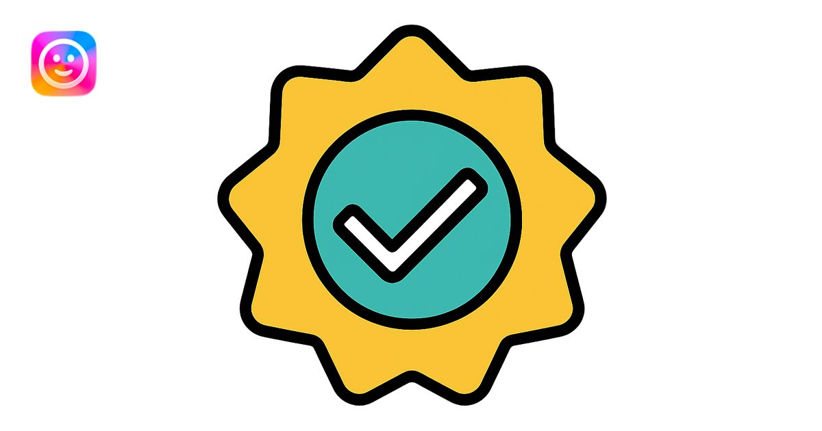 star-shaped verified badge icon with checkmark, color outline style ...