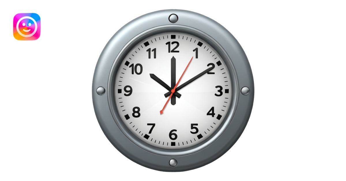 clock it emoji | AI Emoji Generator