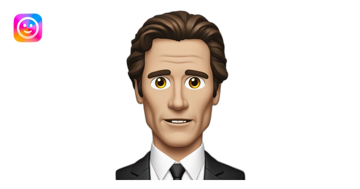 Patrick Bateman American Psycho emoji | AI Emoji Generator