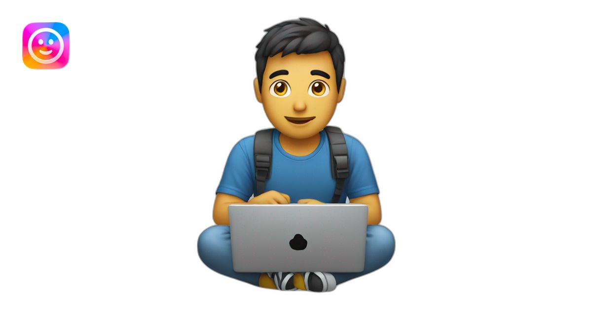 guy-coding-on-laptop emoji | AI Emoji Generator