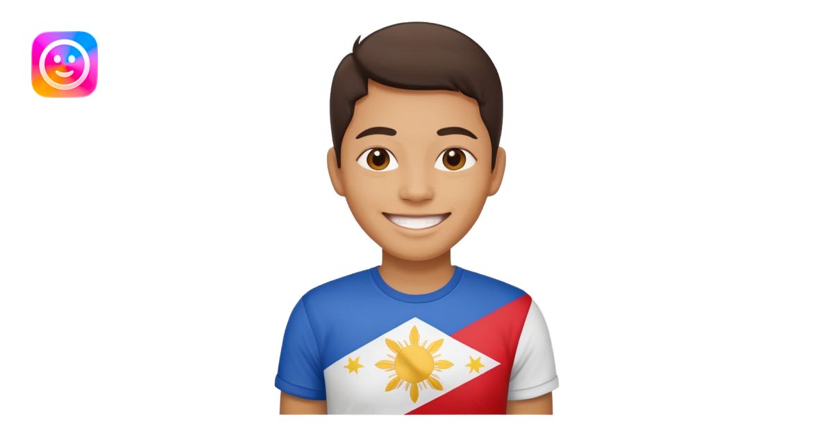 smile with Filipino colors emoji | AI Emoji Generator