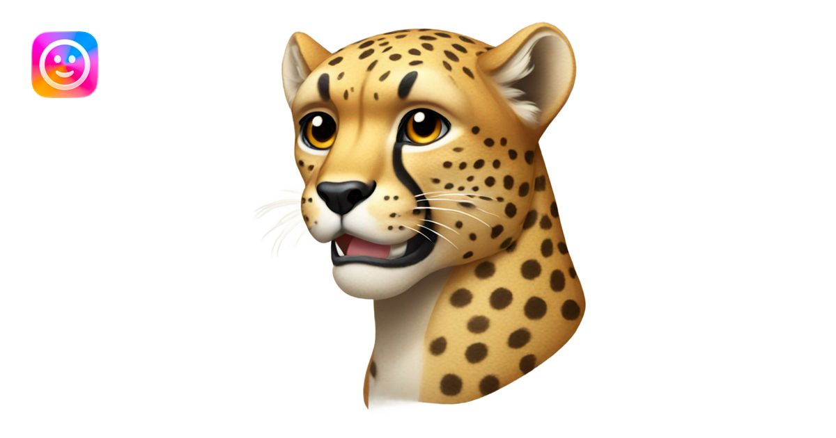 Buff cheetah emoji | AI Emoji Generator