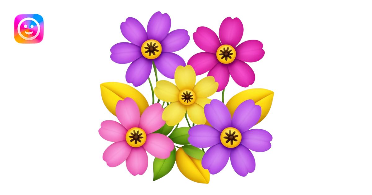 spring flowers emoji | AI Emoji Generator