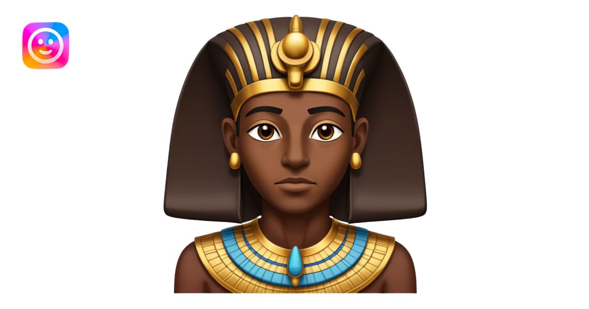 Ancient Egyptian pharaoh emoji | AI Emoji Generator